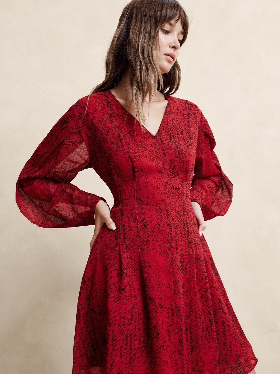 Chiffon Mini Dress – Banana Republic