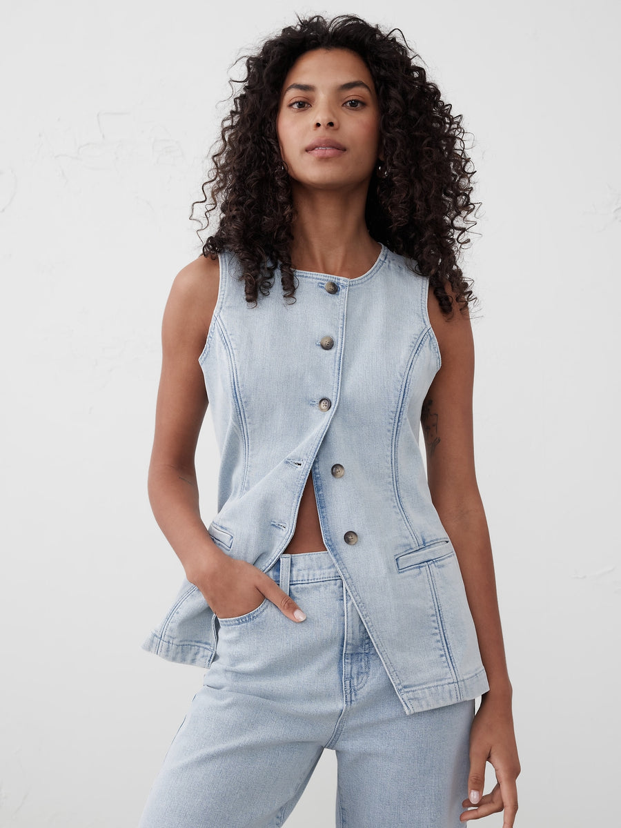 Long Cutaway Vest – Banana Republic